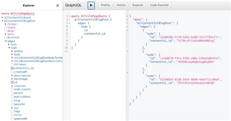 Retrieving Contentful Id In Gatsby Graphql Stack Overflow