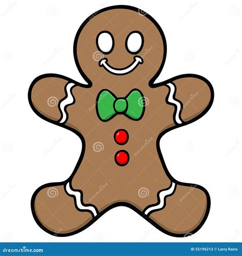 Gingerbread Man Stock Vector Illustration Of Cartoon 55196213