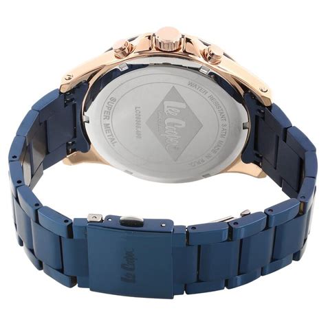 Buy Online Lee Cooper Blue Dial Chronograph Watch For Men Nclc6366490