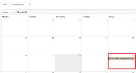 How To Create A School Diary Event Bromcom Documentation Centre