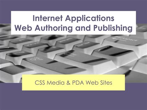ppt internet applications web authoring and publishing powerpoint