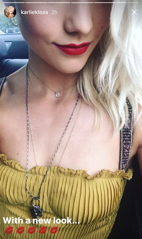 Karlie Klosss New Bleached Blonde Hair 2017