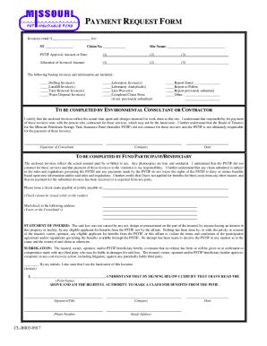 Fillable Online Payment Request Form 09 17 Fax Email Print PdfFiller