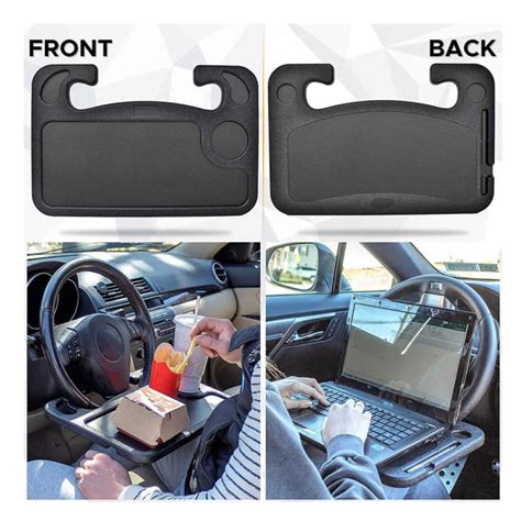 Car Table Multifunctional Laptop Stand Black Portable Desk For Car