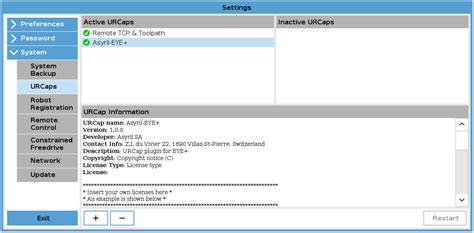 Plugin Installation — Eye Universal Robots Plugin 116 Documentation