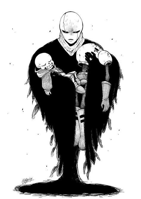 Sans Papyrus And W D Gaster Undertale Drawn By Sakekuzu No Ame