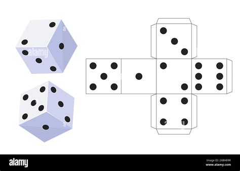 Fold Dice Stock Vector Images Alamy