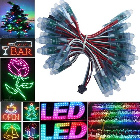 Leds F Mm WS IC Full Color Pixel LED Module Light Input DC V DC V IP Waterproof