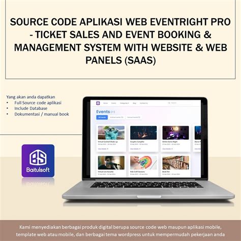 Jual Source Code Aplikasi Web Eventright Pro Ticket Sales And Event Booking And Management