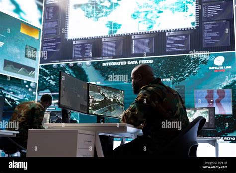 Army Intelligence Officers Use Modern Computer Systems And Satellite Data To Bolster National