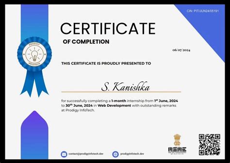 Kanishka S On Linkedin Internship Webdevelopment Prodigyinfotech Coding