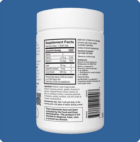 Blink™ Nutritears® Clinically Proven Daily Supplement For Dry Eyes