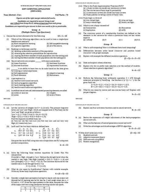 Soft Computing Application Info 4282 Pdf Fuzzy Logic Applied