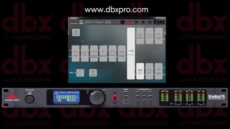 Dbx Driverack Pa2 Control App Introduction And Main Features Youtube