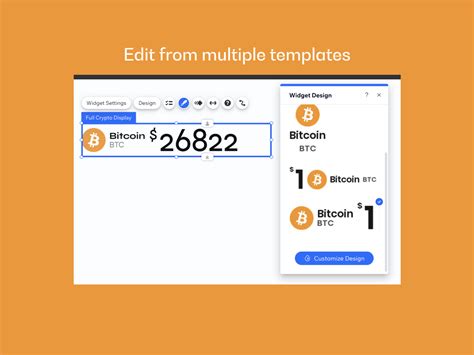 Crypto Display Live Rates Wix App Market