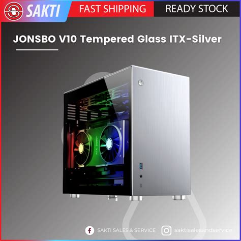 Jonsbo V10 Tempered Glass Itx Shopee Malaysia