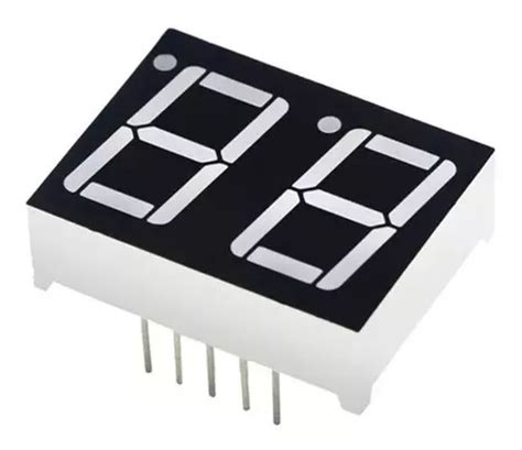 10 X Display 2 Digitos 7 Segmentos Vermelho Catodo Comum Parcelamento