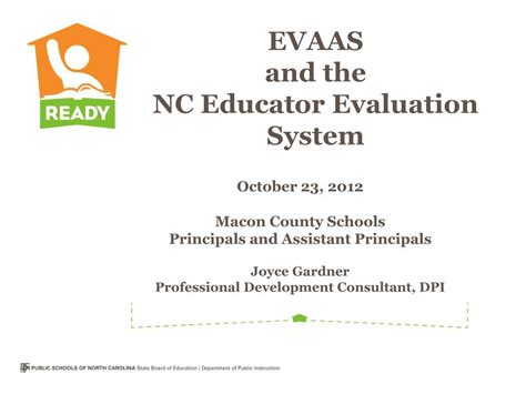 Ppt Evaas And The Nc Educator Evaluation System Powerpoint Presentation Id5821720