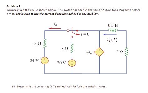 Problem You Are Given The Circuit Shown Below The Chegg Com
