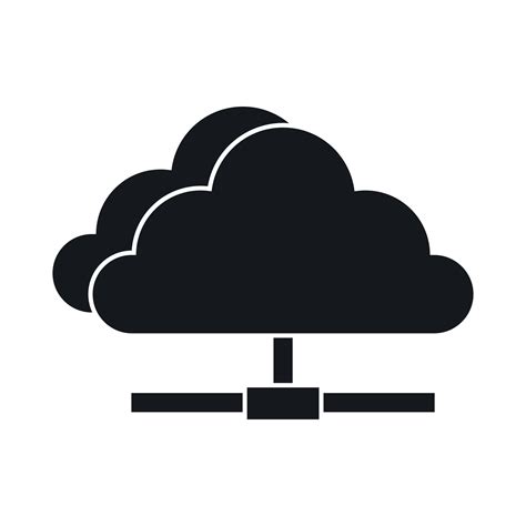 Cloud Computing Connection Icon Simple Style 14554616 Vector Art At Vecteezy