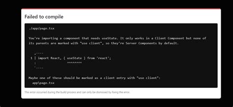 Usestate Is Not Allowed In Server Components · Issue 2 · Biantrisdash · Github