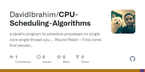 GitHub DavidIbrahim CPU Scheduling Algorithms A JavaFx Program To Schedule Processes On