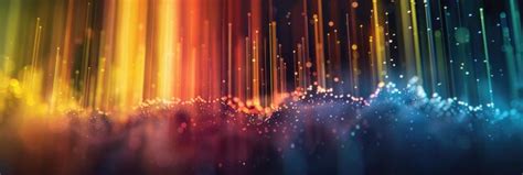 Abstract Spectral Frequencies In Space Premium Ai Generated Image