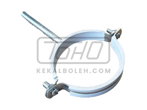 Galvanized Iron Pipe Bracket With White Rubber Kekalboleh Sdn Bhd