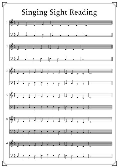 16 Sight Reading Music Christmas Worksheet Reading Music Reading