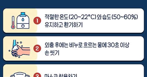 일상생활 속 감기 예방법