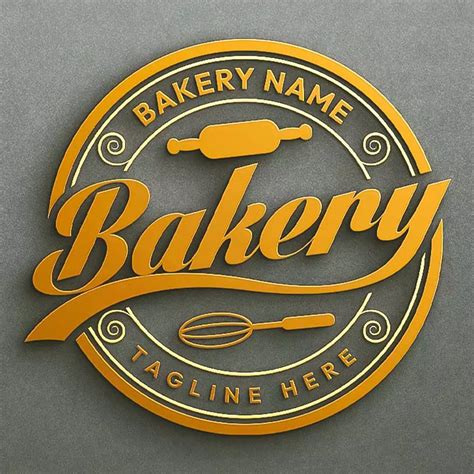 Baking Logo Vector Playful Elegant Bakery Logo Design For Bake