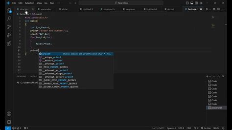 Program To Find Factorial Of A Given Number In C Programming Language