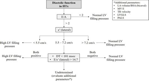 Proposed Algorithm To Evaluate Diastolic Function In Heart Transplant Download Scientific