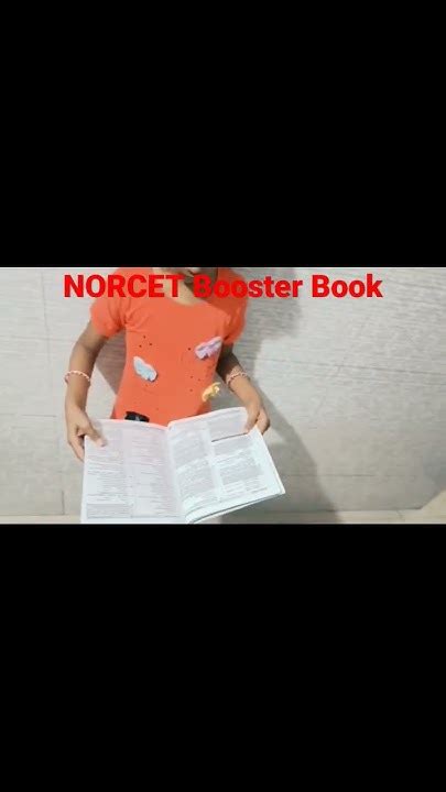 Norcet Booster Book Youtube
