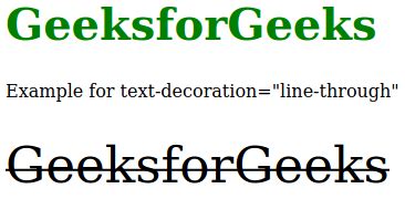 SVG Text Decoration Attribute GeeksforGeeks SVG Text Decoration Attribute GeeksforGeeks