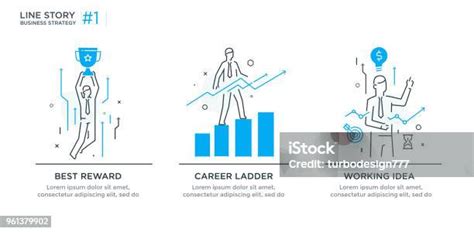 실업가와 삽화 개념의 집합입니다 워크플로 성장 그래픽입니다 사업 개발 이정표입니다 선형 그림 아이콘 인포 그래픽입니다 방문 페이지 사이트 인쇄 포스터 개념에 대한 스톡 벡터