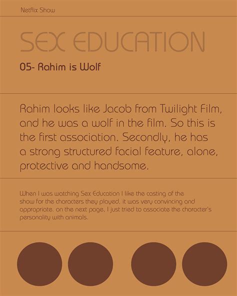 Sex Education Show Analysis On Behance Sex Education Show Analysis On Behance