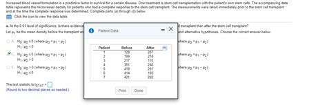 Solved 1 The Test Statistic Is Tstat Round To Two