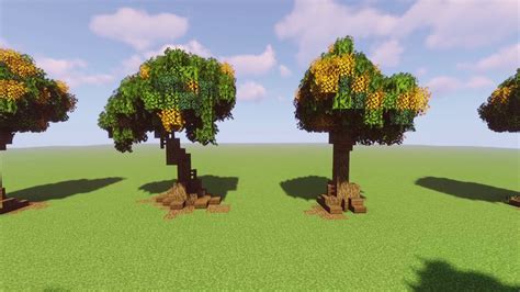 Minecraft Custom Tree Schematic Download 8 Different Trees Youtube