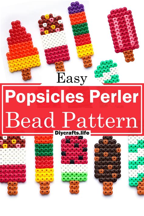 10 Ice Cream Perler Beads Patterns Diy Crafts