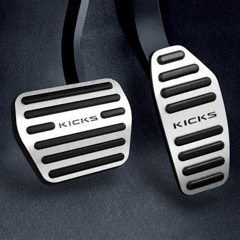 알루미늄 합금 자동차 액셀 가스 페달 브레이크 페달 커버 미끄럼 방지 패드 At 닛산 킥스 2016 2017 2018 2019 액세서리페달 Aliexpress