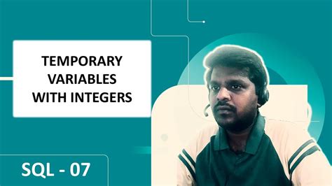 Sql Mssql Temporary Variable With Number Integers Youtube