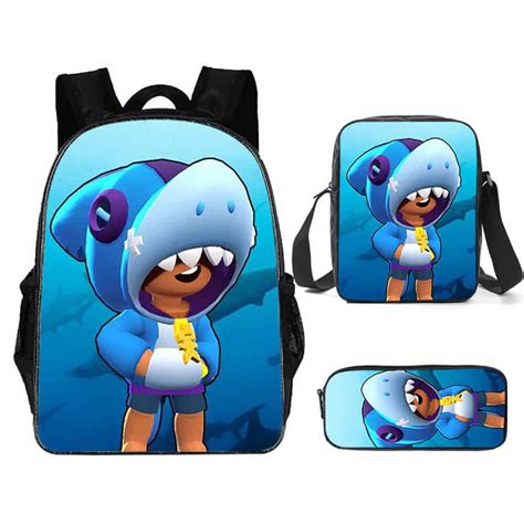 Σετ σακίδιο πλάτης Brawl Stars Shark Leon Brawl Stars