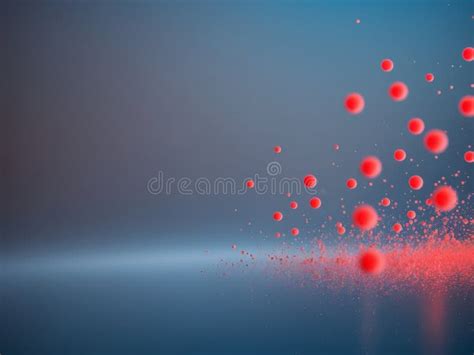 Abstract Digital Landscape With Glowing Red Dots Stock Illustration Illustration Of Tactile