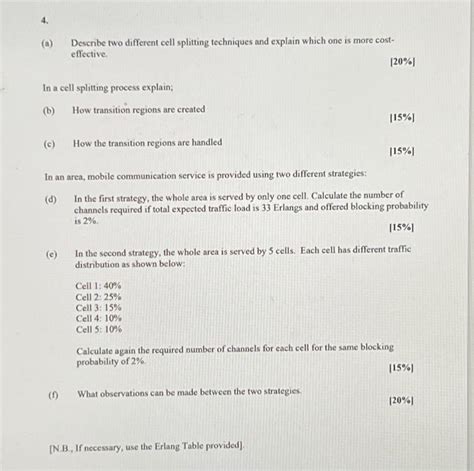 4 In A Cell Splitting Process Explain B C Chegg Com