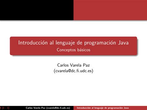 Introducción Al Lenguaje De Programación Java