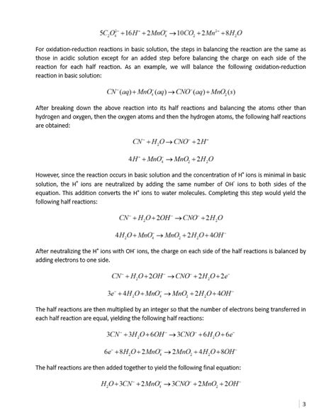 Solved Experiment Viii Oxidation Reduction Reactions