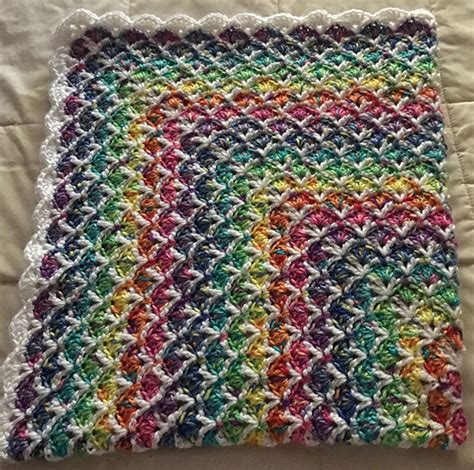 Ravelry Rectangular Shell Blanket Pattern By Miranda Baak