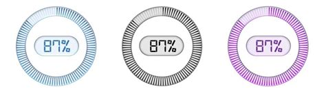 project completion chart with animated progress circle 2 pk an excel