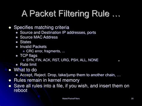 PPT Packet Filtering PowerPoint Presentation Free Download ID
